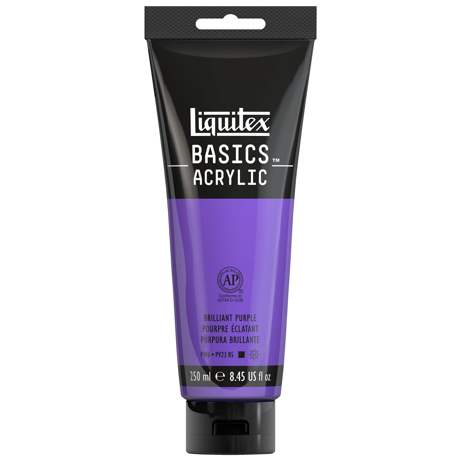 Liquitex BASICS Acrylic Paint, 250ml (8.5-oz) Tube, Brilliant Purple
