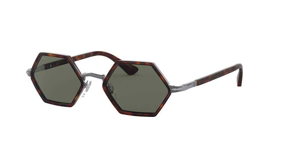 Persol PO2472S Round Sunglasses, Brown/Blue/Brown Gradient, 49 mm