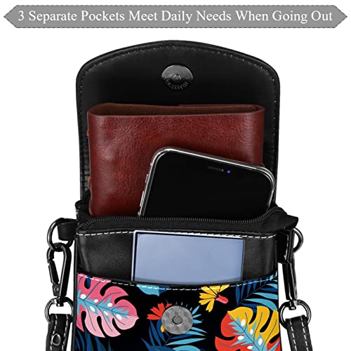 Small Crossbody Bag Plant Color Cell Phone Purse Wallet