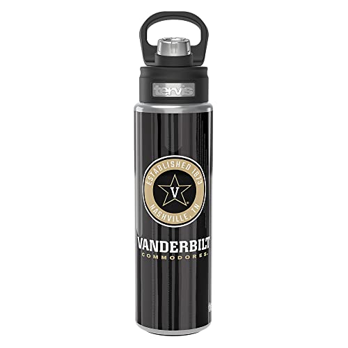 Tervis Vanderbilt University Commodores All in Triple Walled Insulated Tumbler, 24oz Wide Mouth Bottle, Stainless Steel