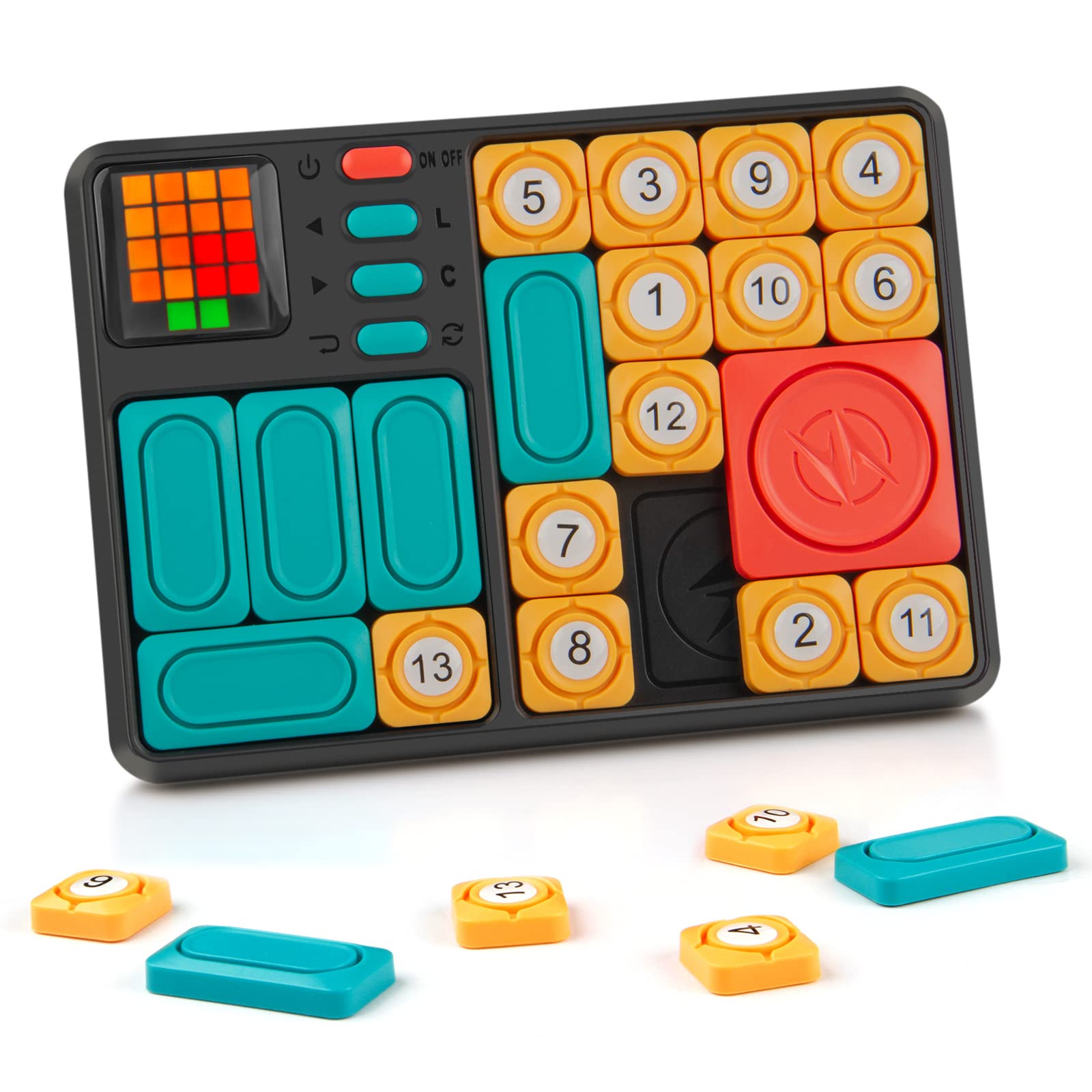 Super Slide Brain Games, Update 500+ Levelled UP Challenges Brain Teaser Puzzles, Interactive Fidget Toys Handheld Games Console, Electronic Learning & Education Travel STEM Toys for All Ages