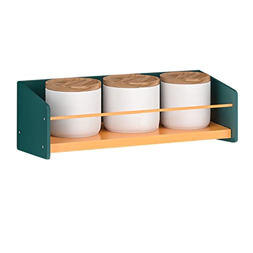 YEAPA Spice Shelf No Drilling Kitchen Rail Wall Mount Kitchen Wall Storage Adhesive Space Aluminum Rust-Proof for Kitchen Cabinet Door,B1 Pack 40cm (Size : A1 Layer 30cm)