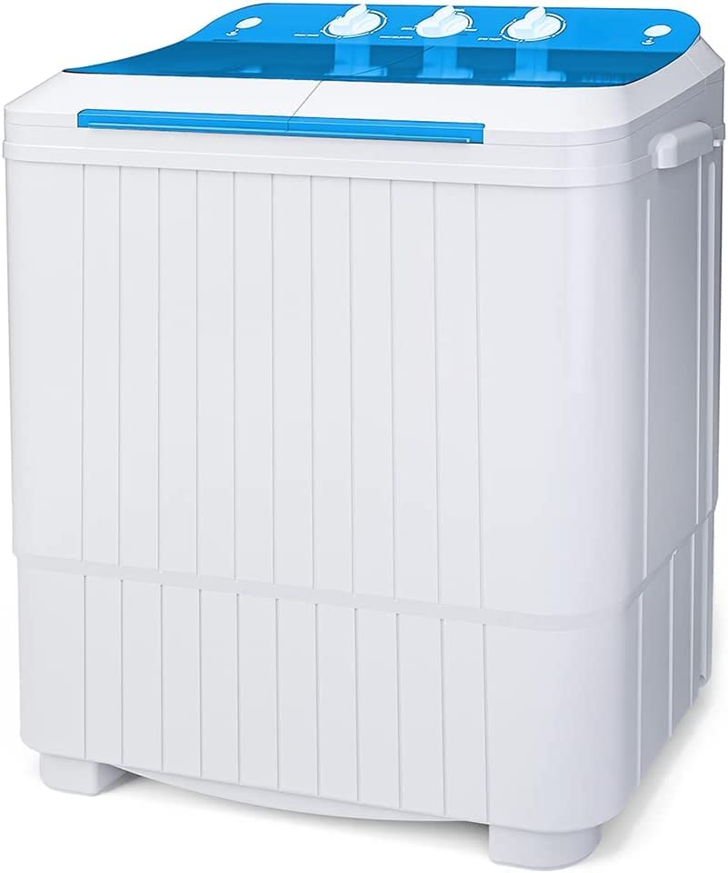 Portable Washing Machine Twin Tub 16.5lbs Laundry Machine Small Compact Washer and Dryer Combo for Household Use Camping RVโs Apartments Dorms Rooms