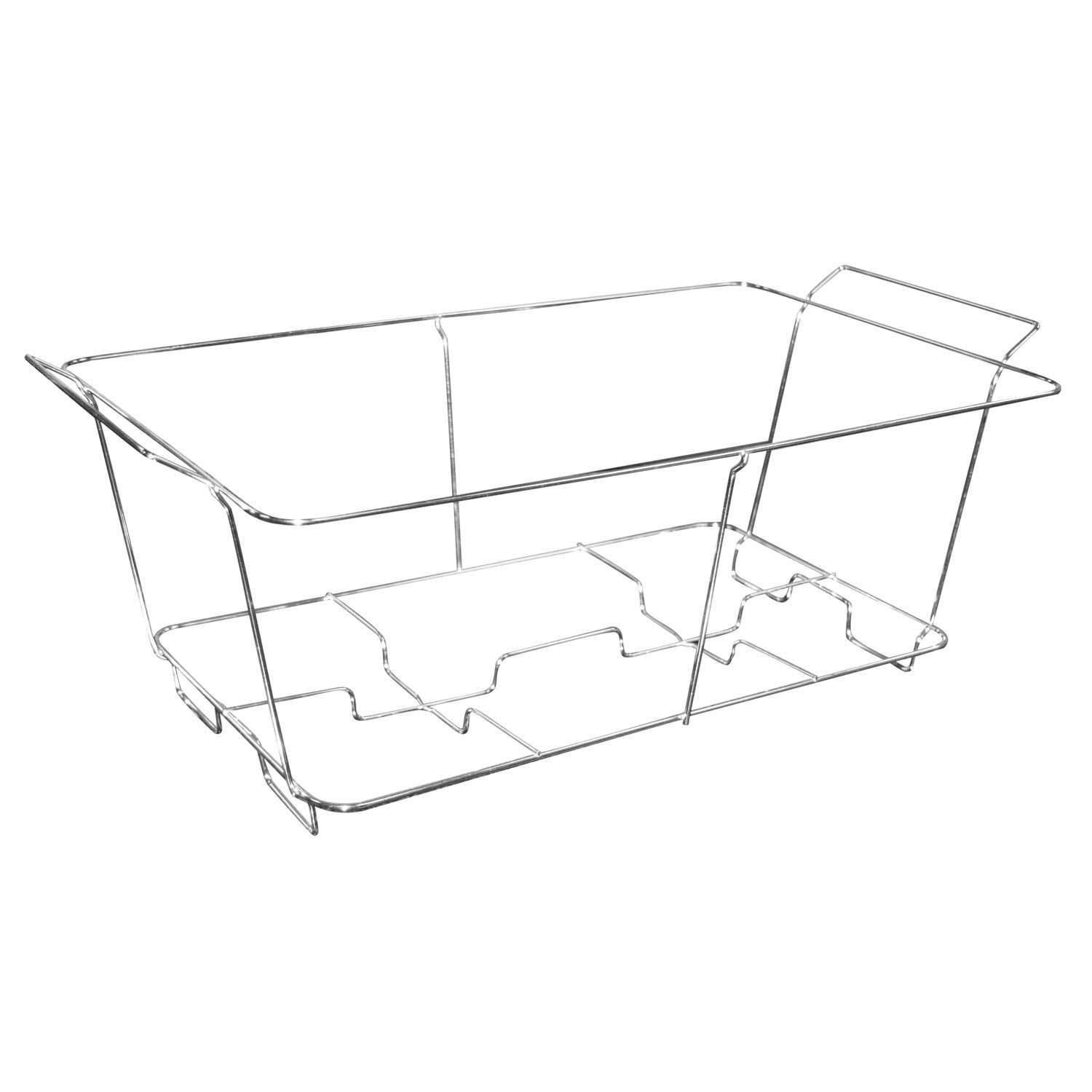 Party Essentials 2-Count Full Size Deluxe Chafing Racks, Chrome