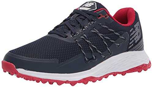 New Balance Men's Fresh Foam PaceSL Golf Shoe, Navy/Red, 9.5 Wide