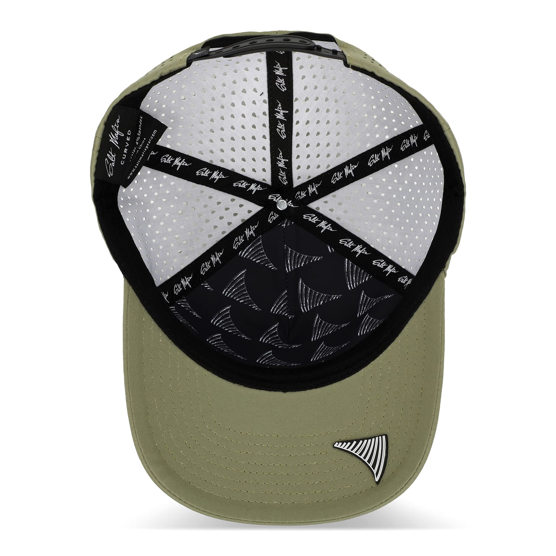 Salt Mafia Curved Brim Water-Resistant Performance Snap Back Hat, Glow