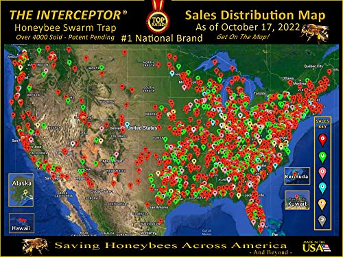 THE INTERCEPTOR PRO Honeybee Swarm Trap - NO FRAMES -UNASSEMBLED (10 minute assembly) - Also includes tree strap & hooks.
