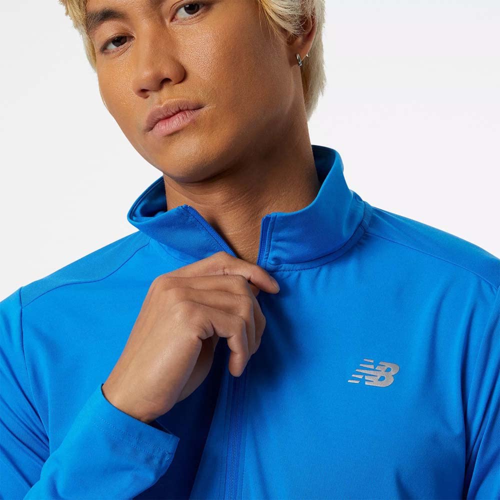 New Balance Men's Accelerate Half Zip, Serene Blue, X-Large