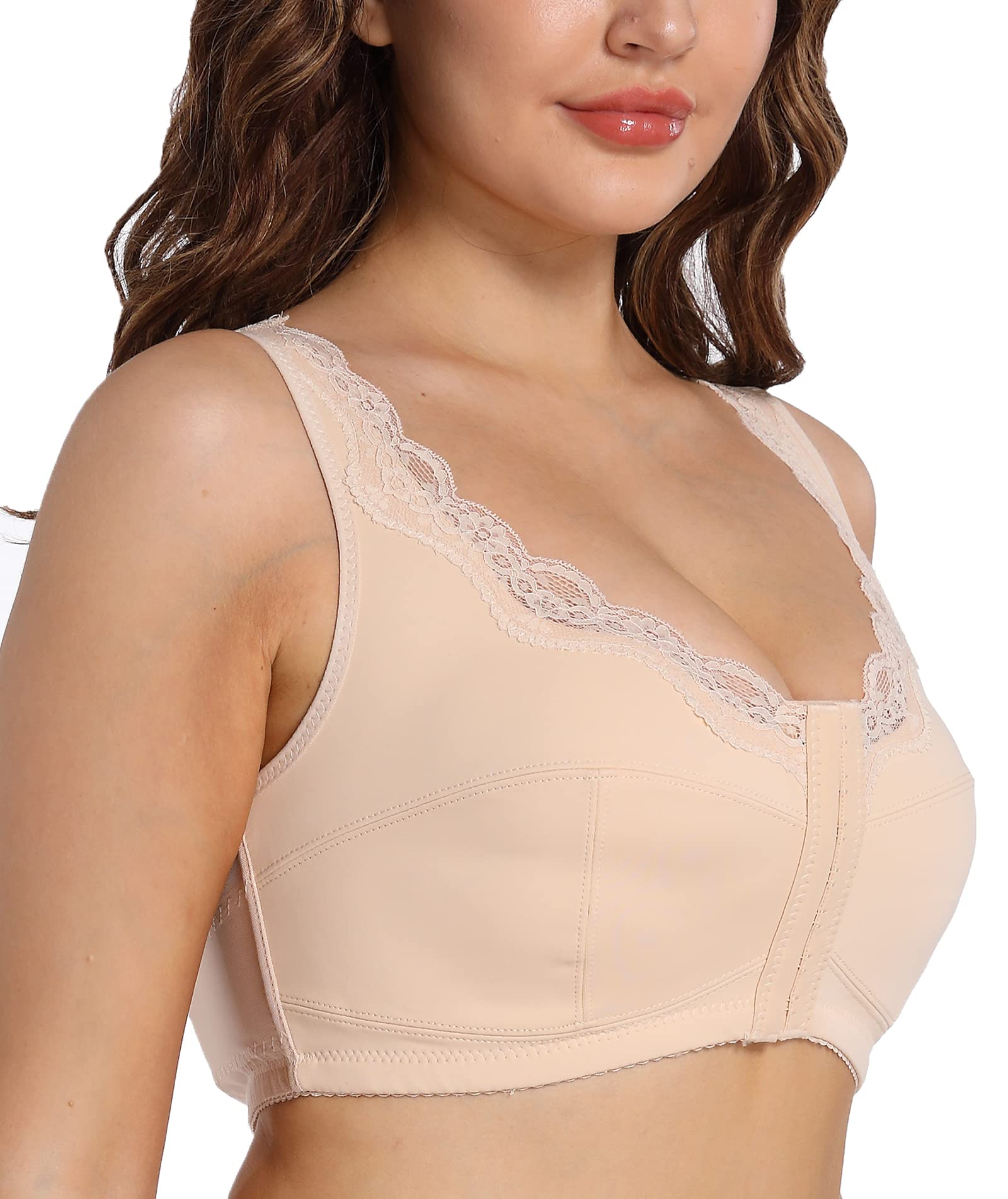 Post Surgery Bra Surgical Bra Sports Bra Front Closure Bras Post Op Bra Breast Augmentation Front Close Compression Bra Nude