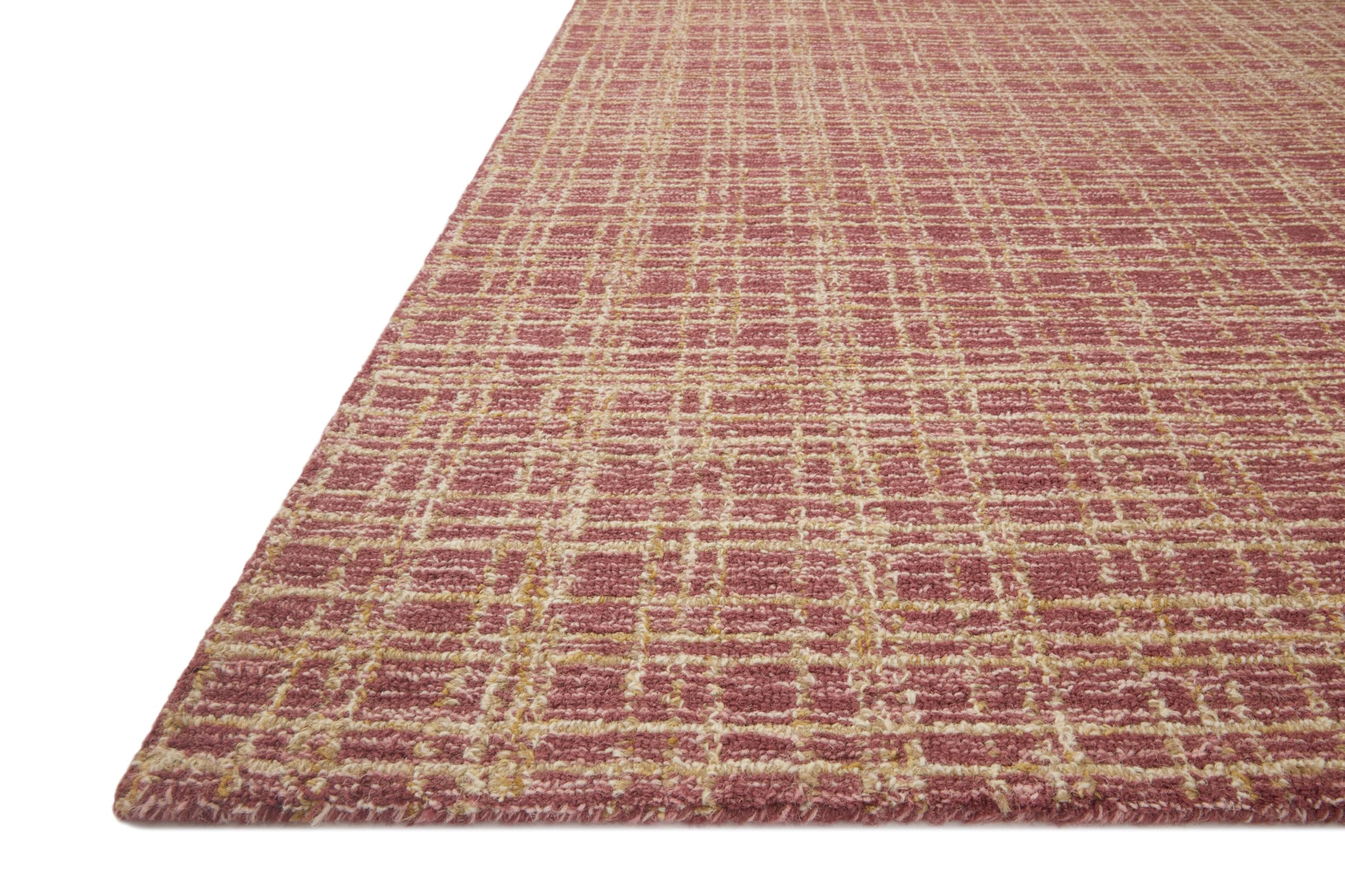 Loloi Chris Loves Julia x Polly Berry/Natural 2'-3" x 3'-9" Accent Rug