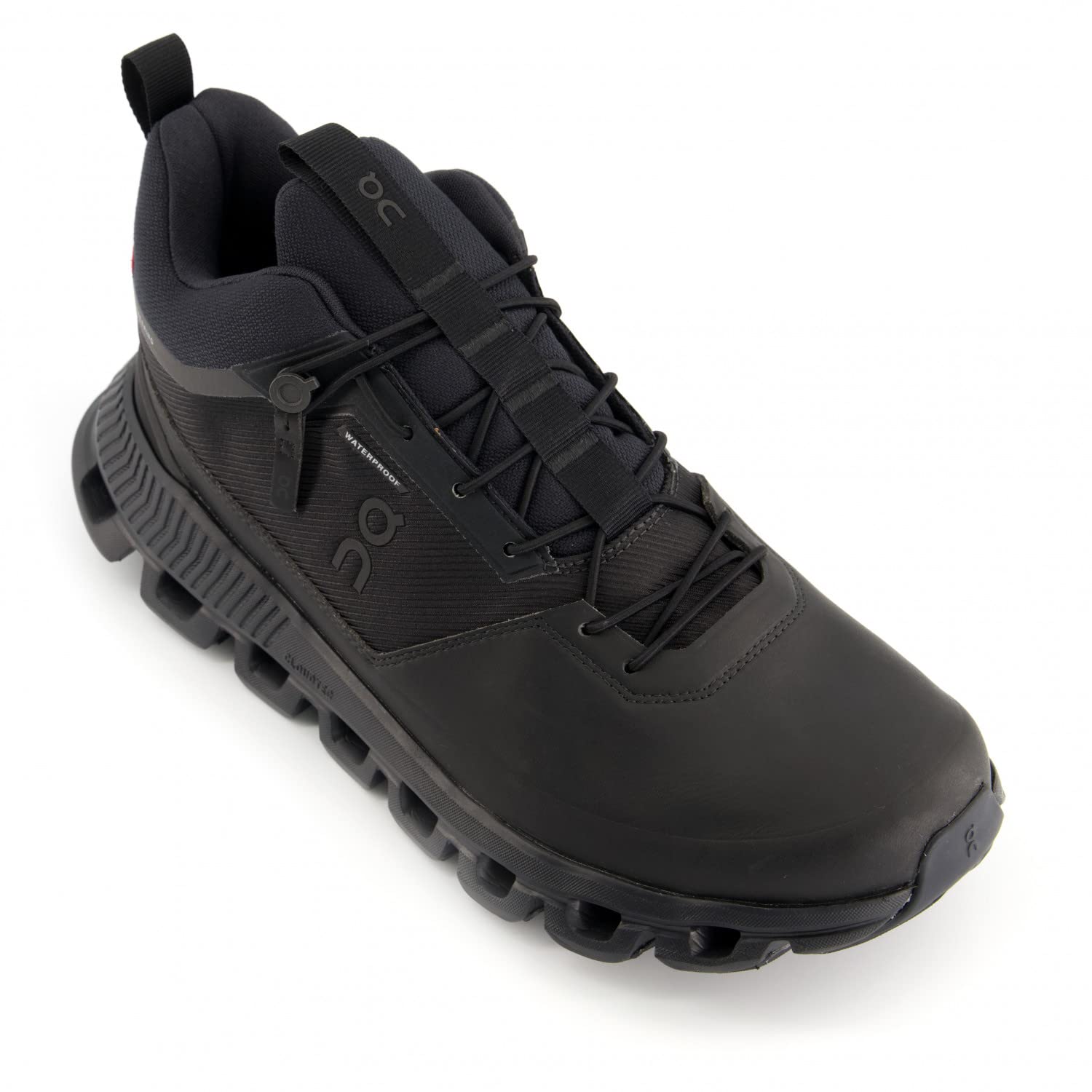 On Running Mens Cloud Hi Waterproof Mesh Black Trainers 10 US