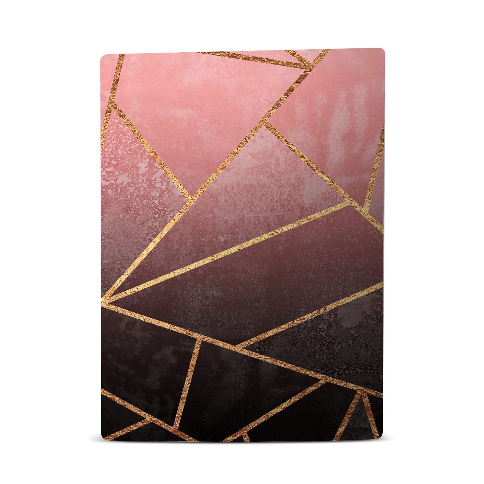 Pink and Black Art Mix Matte Vinyl Faceplate Sticker Gaming Skin Case Cover Compatible with Sony Playstation 5 PS5 Disc Edition Console & DualSense Controller