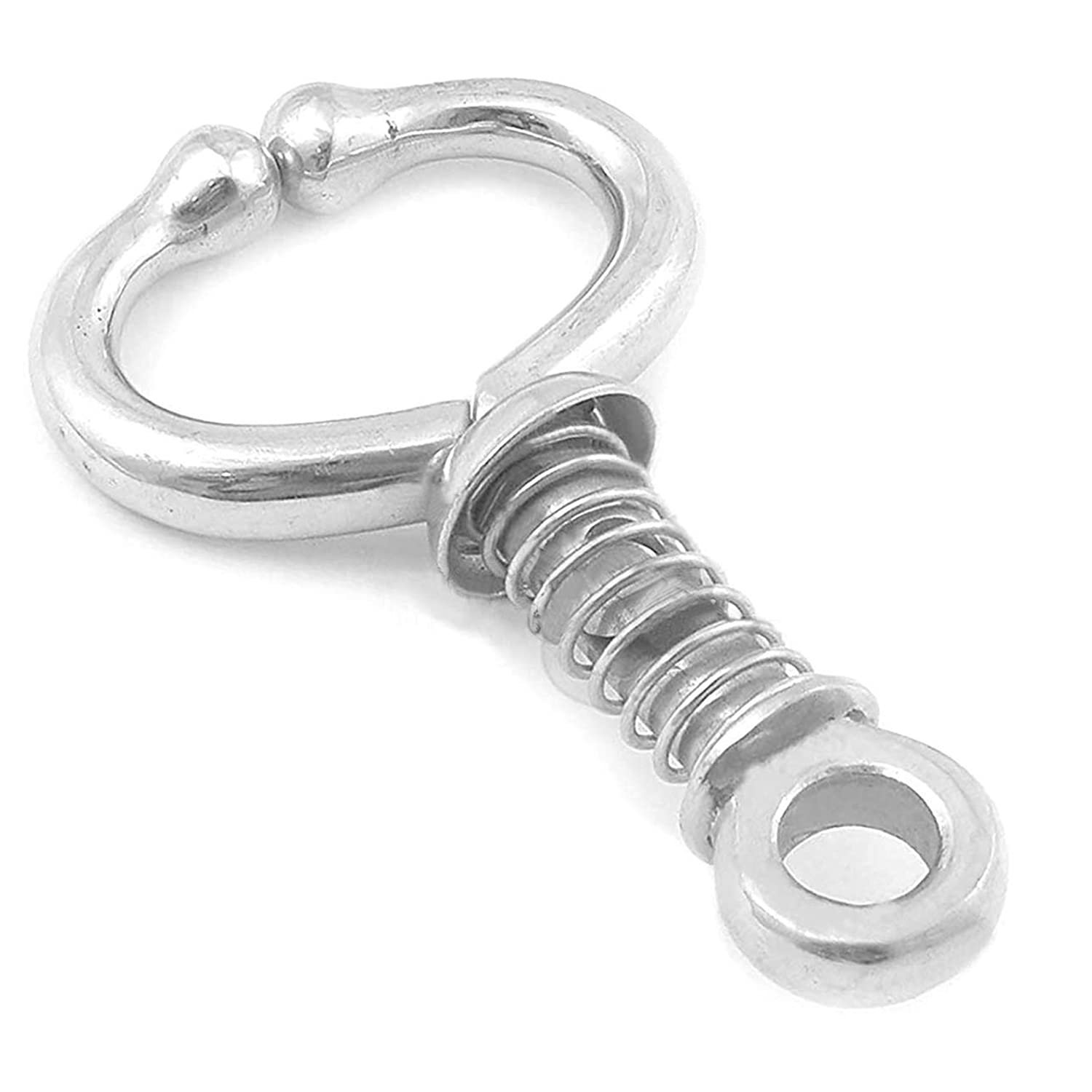 LAJA IMPORTS Stainless Steel Bull Cow Cattle Nose Ring Husbandry Accessory(Spring-Type)