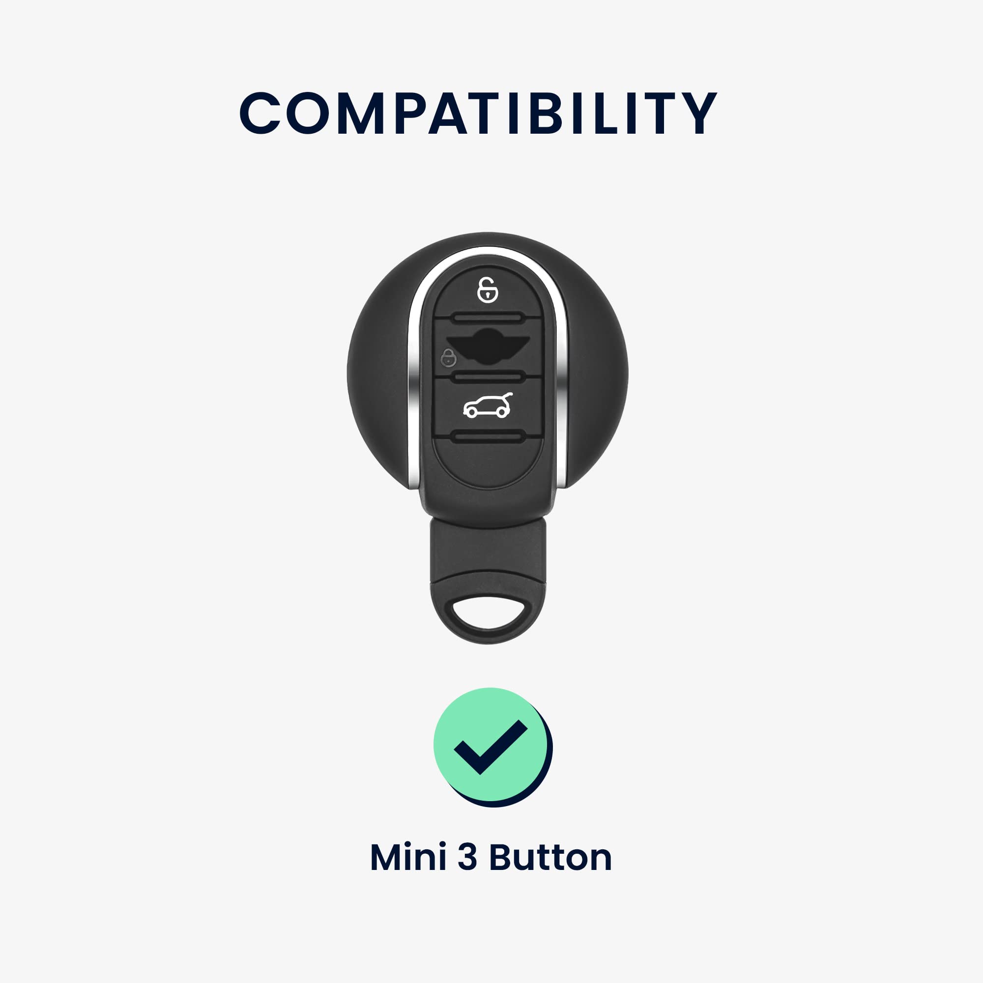 kwmobile Key Cover Compatible with Mini - Stars Snow Globe