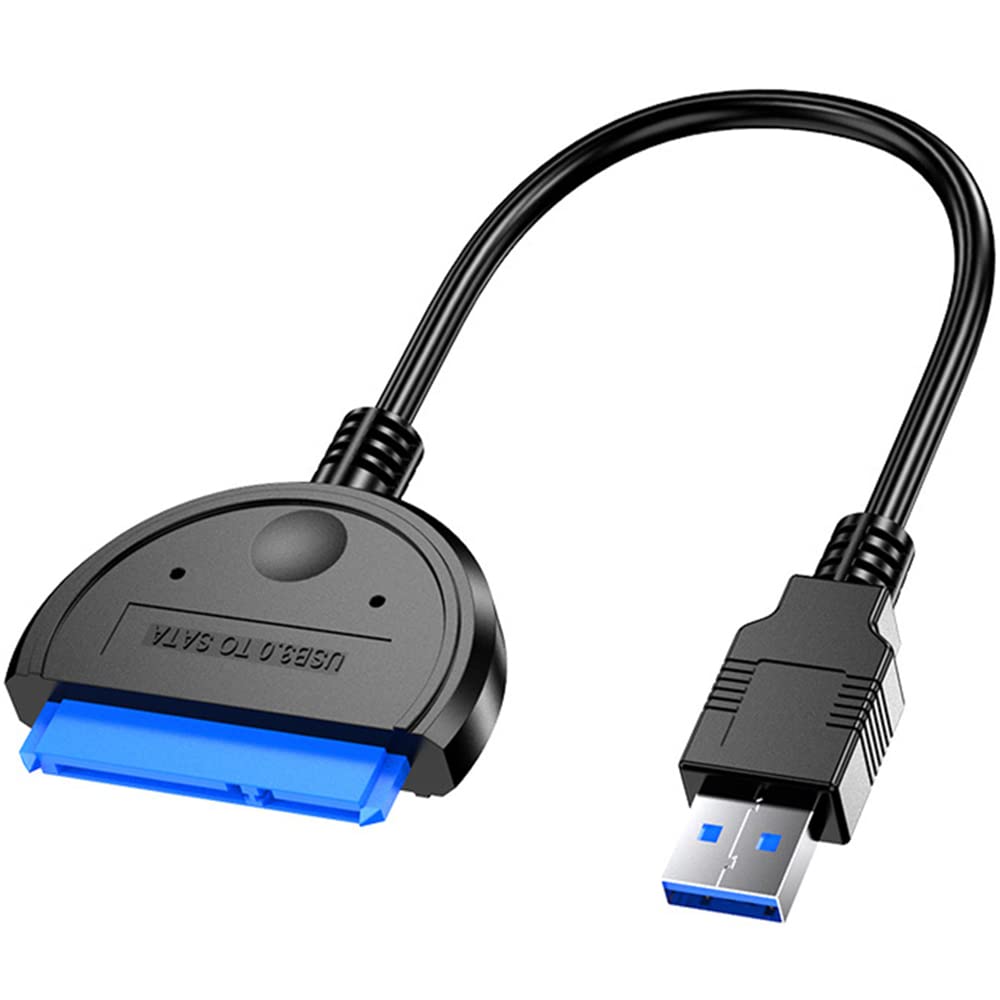 Warmstor SATA to USB 3.0 Adapter Cable, USB 3.0 A to 2.5” SATA III Hard Drive Adapter External Converter for 2.5 Inch 2.5" SATA Hard Drives Disk HDD and Solid State Drives SSD