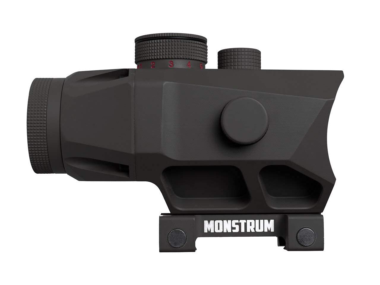 Monstrum P332 Raven 3X Prism Scope | 5 Slot Adjustable Height Riser Mount | Bundle