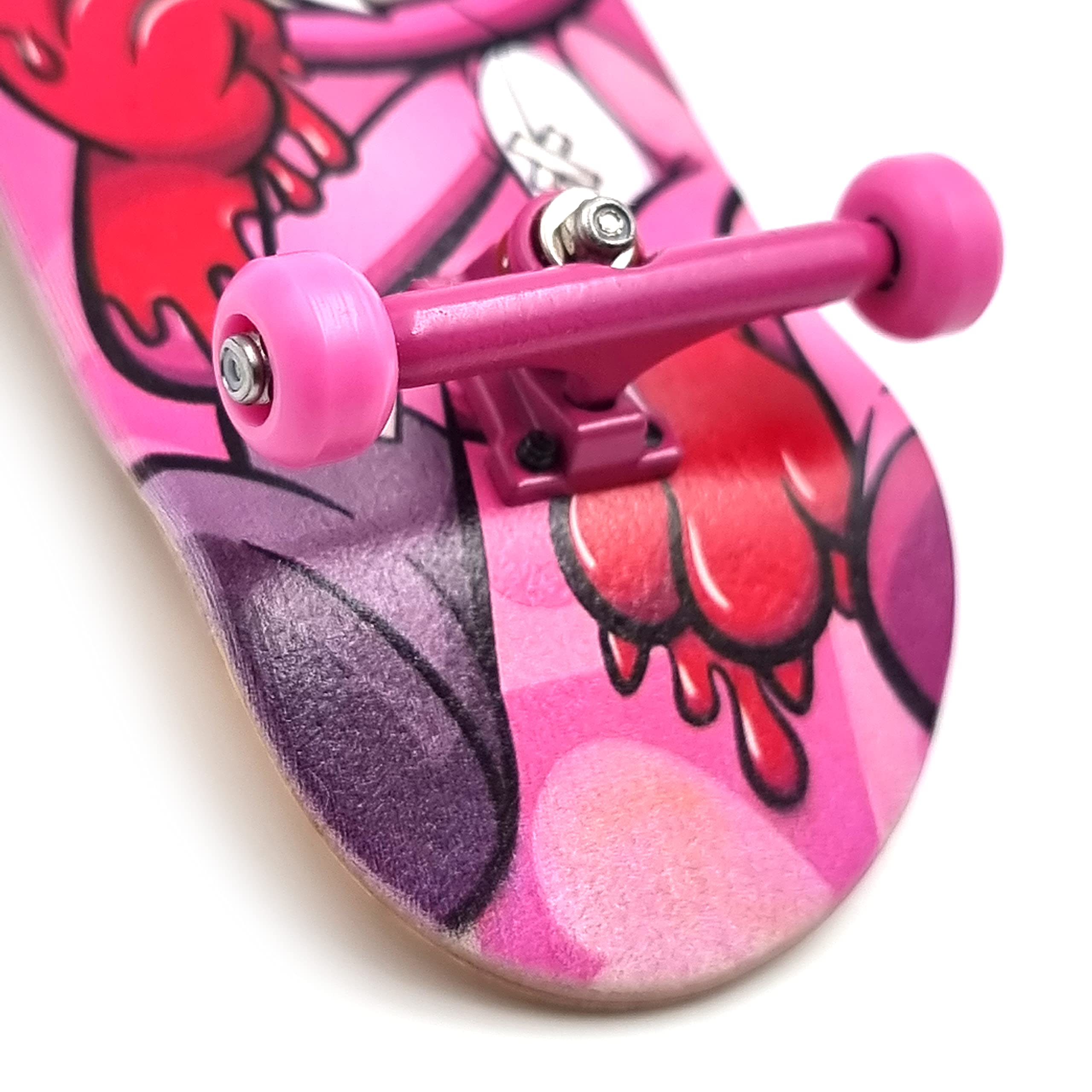 SPITBOARDS Fingerboard Bearing Wheels, CNC Polyurethane, Set of 4 Wheels, Finger Skate Wheels, Wheels (red)