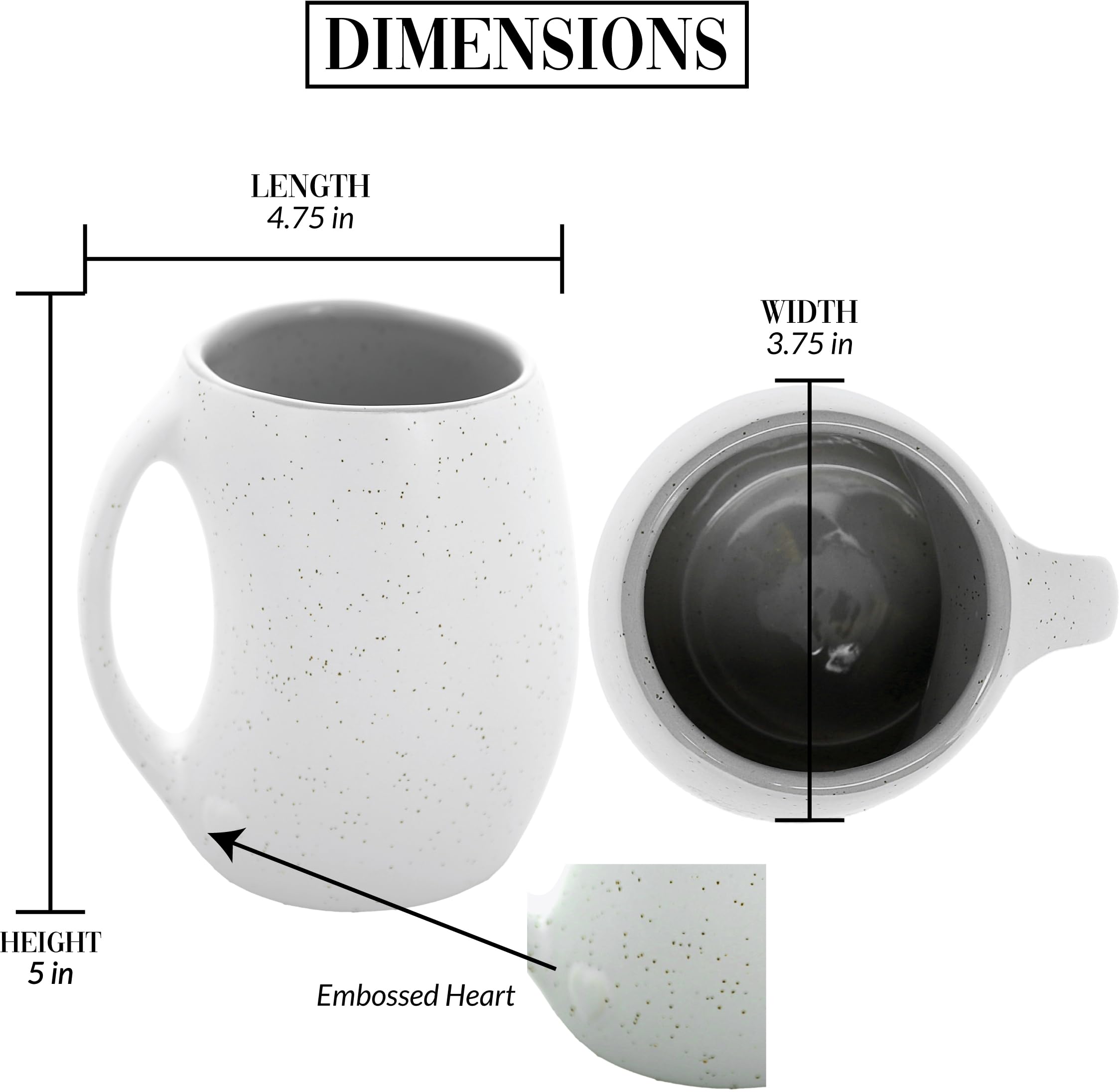 Pavilion - I Always Wished For A Friend Like You 16 ounce Large Coffee Cup -Friend Gift Idea, 1 Count 3.75” x 3.75”, Gray