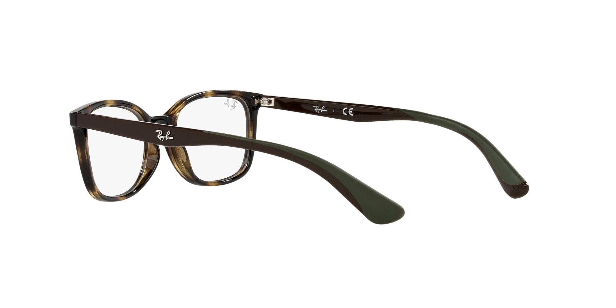 Ray-Ban Junior Kids' RY1586 Square Prescription Eyewear Frames, Havana/Demo Lens, 49 mm