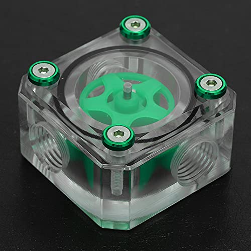 Transparent Flow Meter, Simple Operation Interesting Compact Size Flow Meter for Computer Use(Green)
