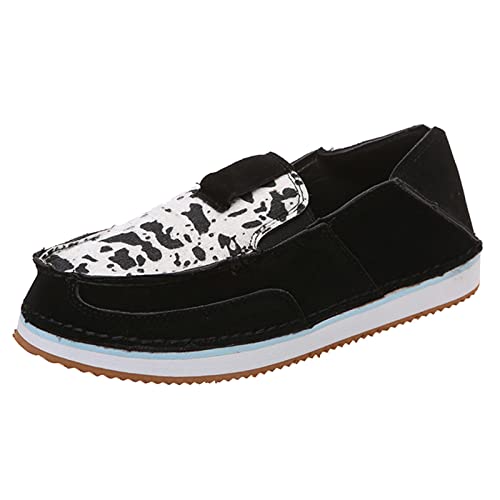 Single Round Comfortable Toe Leopard Casual Flat Women Shoes Print Breathable Slip On Women's All Swim Shoes