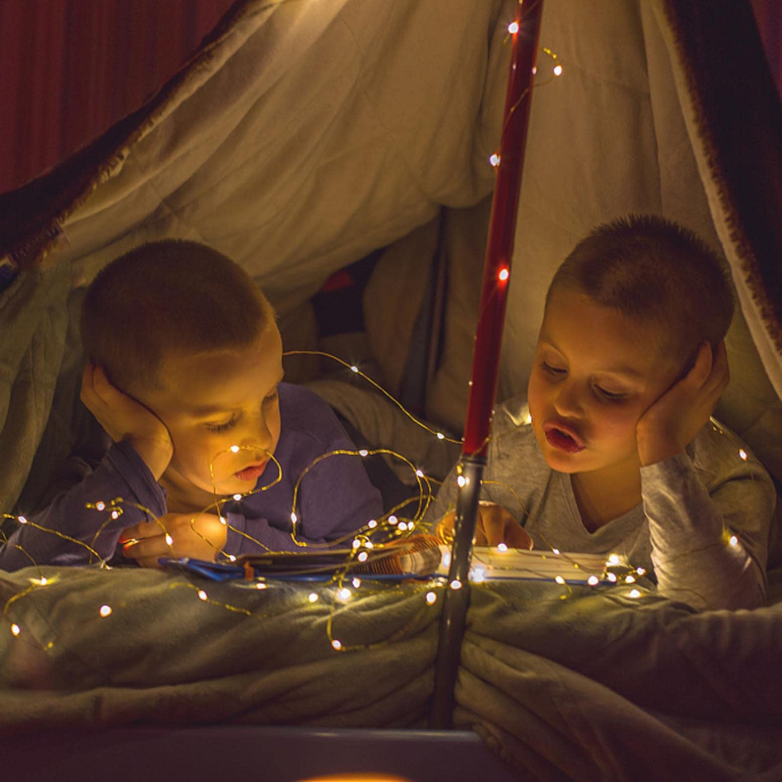 Led Fairy Lights Battery Operated, Twinkle Lights Battery Operated, Mini Copper Wire Firefly String Lights for DIY Home, Wedding, Holiday, Party, Christmas Decorations Warm White Battery Fairy Lights