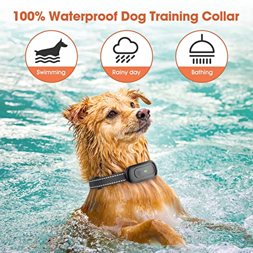 Yawpet Dog Shock Collar with Remote, Rechargeable Waterproof E Collar with 1600FT Range, 3 Training Modes & Security Lock for Large/Medium/Small Dogs