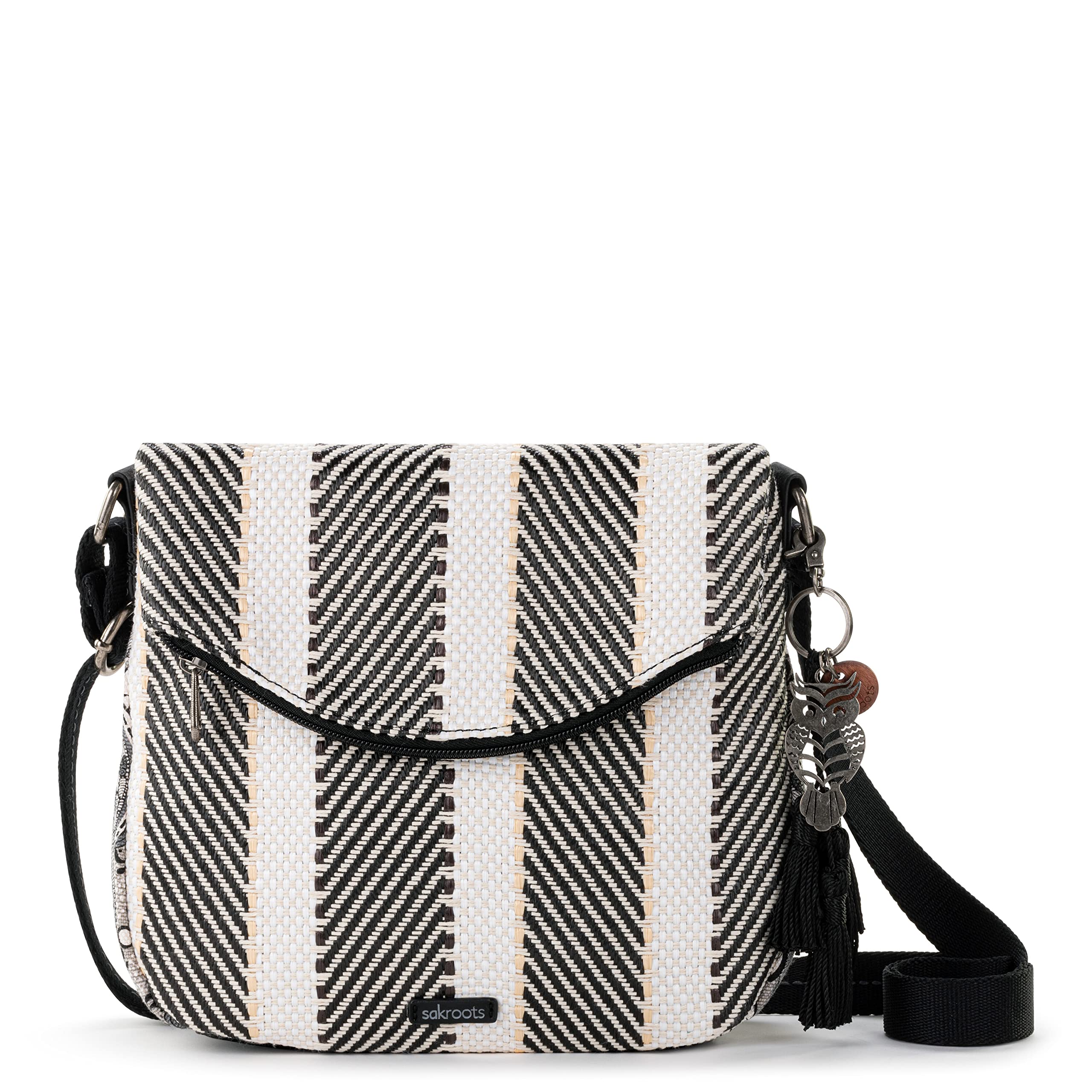 Sakroots Foldover Crossbody Bag, Lake Tribal Beauti