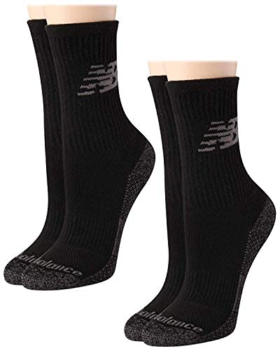 New Balance Men's Socks - Athletic Crew Socks with Arch Support (5 Pack), Size 6-12.5, Black 2 Old