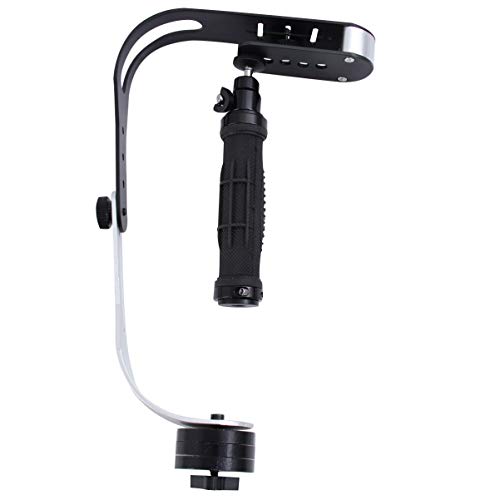 Lurrose Camera Stabilizer Handheld Action Camera Holder Low Position Shooting Detachable Phone Holder for Vlog DV Video Photography Filmmaker