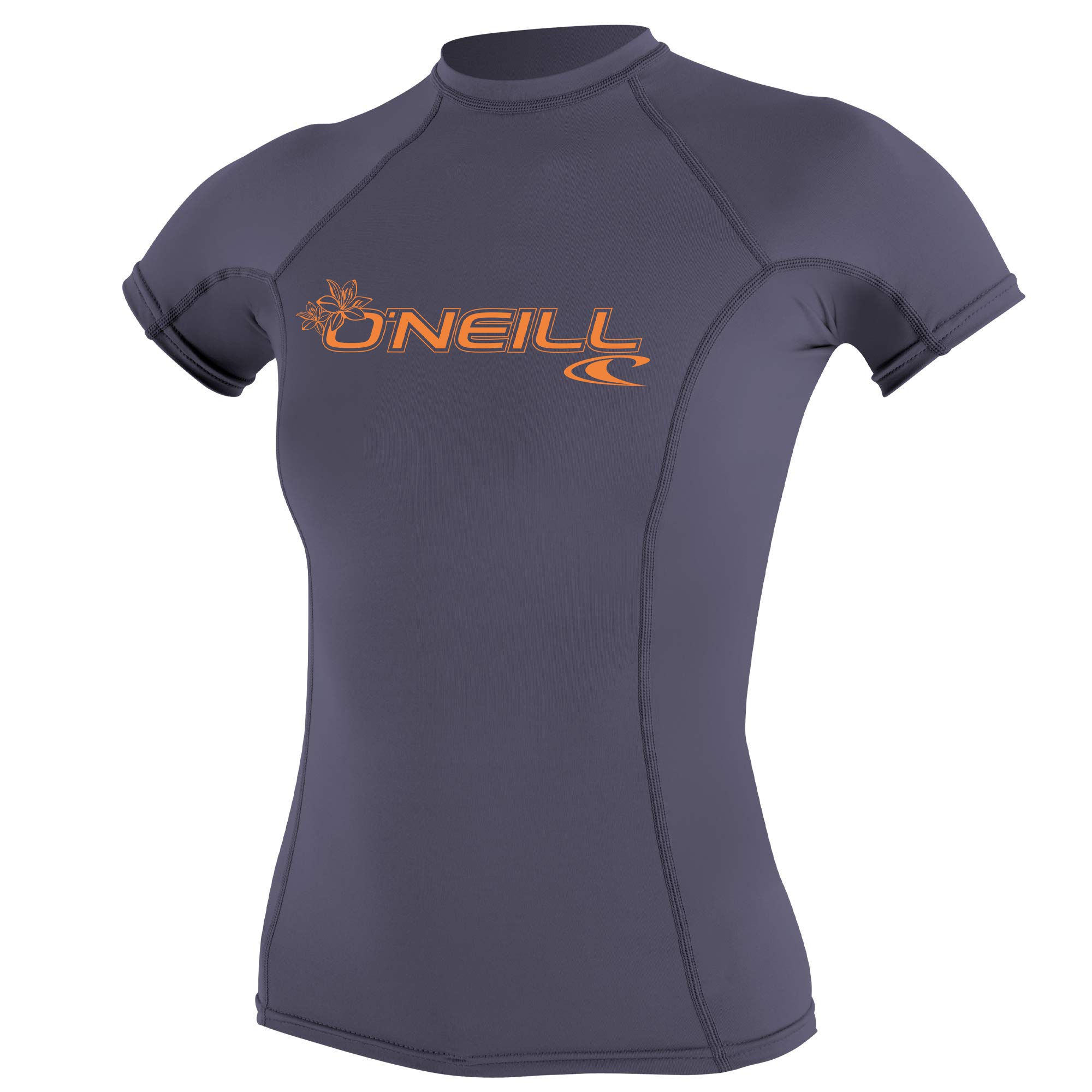 O'NEILL Women's Basic Skins UPF 50+ Short Sleeve Rash Guard, Dusk X-Small