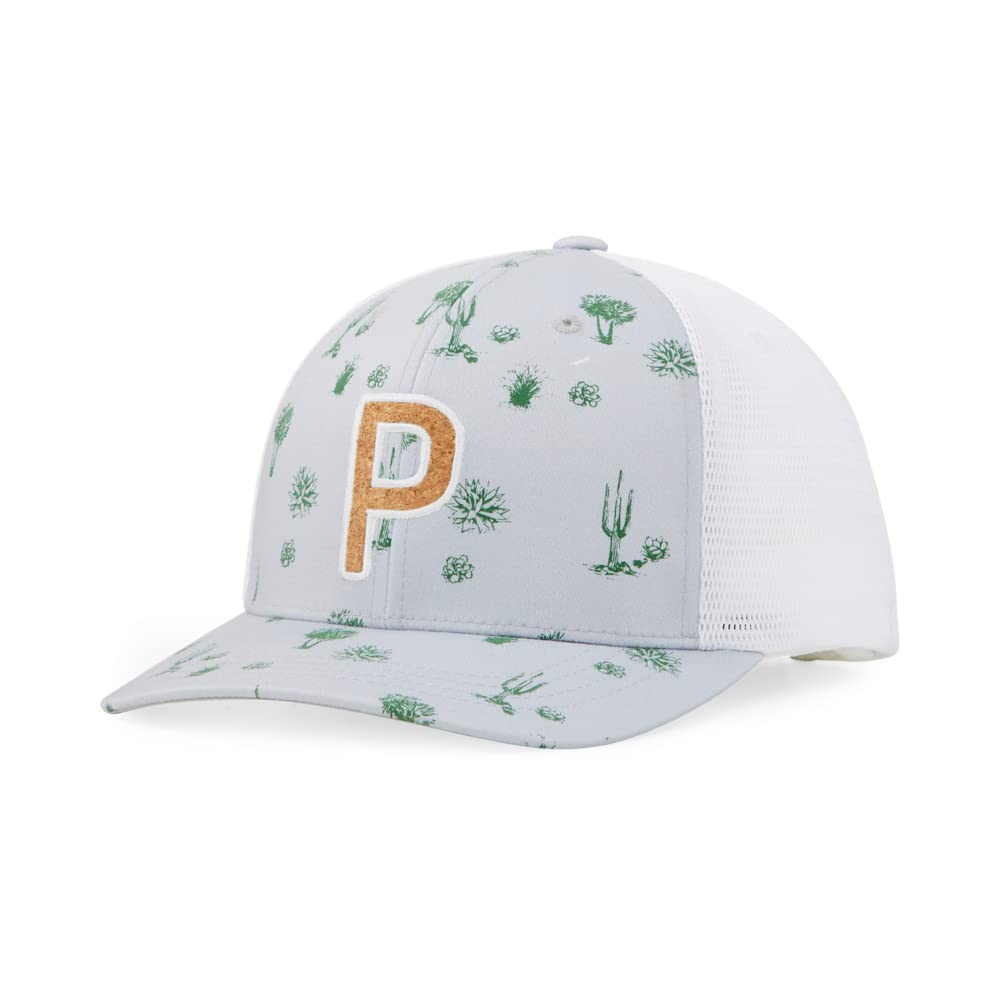 Puma Golf Men's Conservation P Trucker Hat, High Rise, One Size