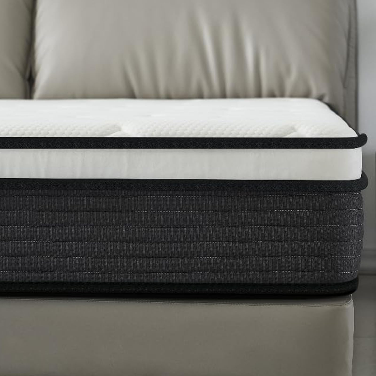 Xiconbao Memory Foam Mattress Queen 10 Inch - Hybrid Mattress in A Box Spring Medium Firm Mattress for Back Pain Relief