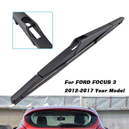 LYSHUI Car Rear Wiper Blade Auto Windshield Windscreen Rear Window Blades,for Ford Focus 2 MK2 2004-2011 for Ford Focus 3 MK3 2012-2017