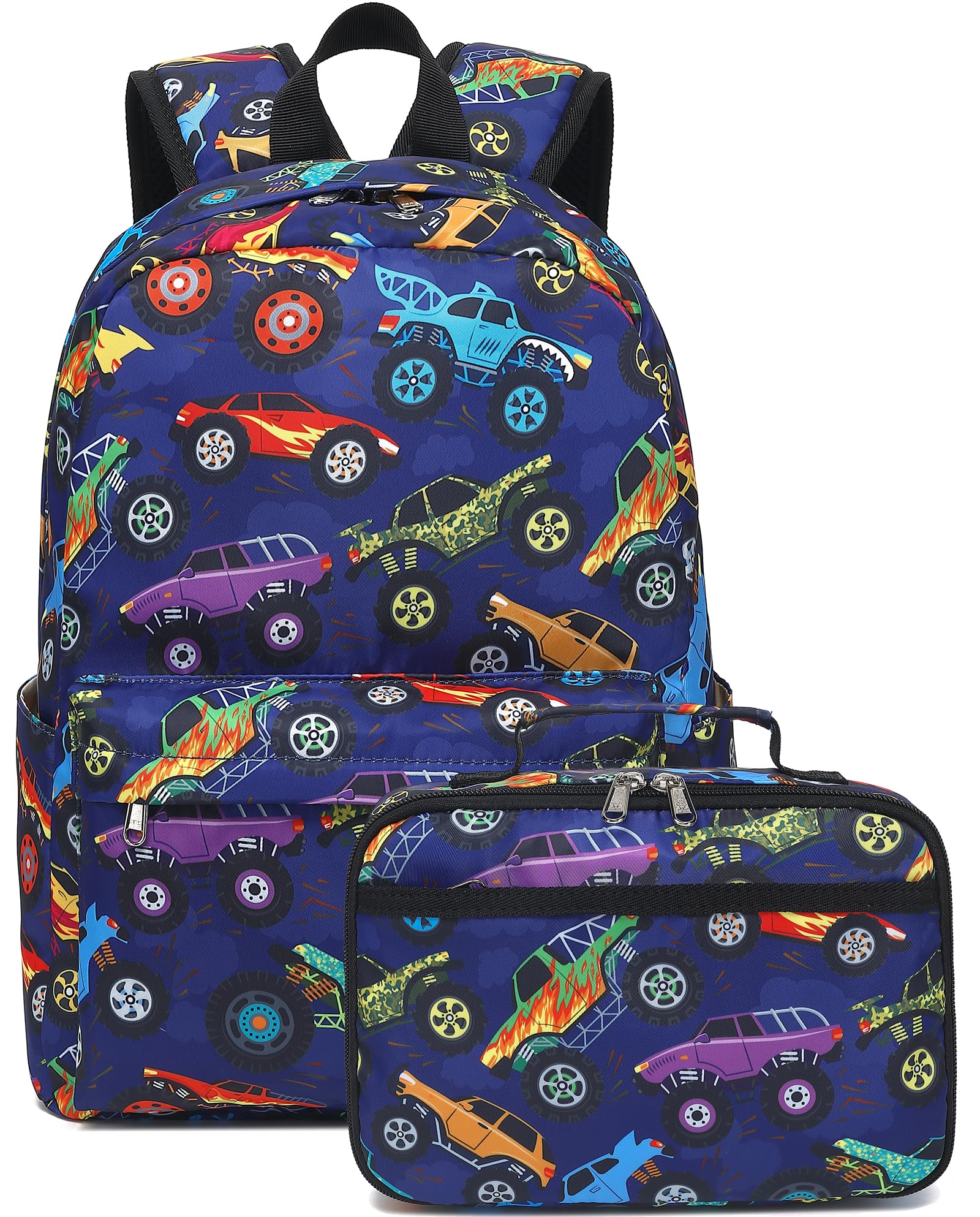 LEDAOU Kids School Backpack with Lunch Box for Boy Kindergarten BookBag School Bag Preschool Kindergarten Toddler Backpack (Rabbit Butterfly)