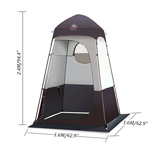 LUKERY 7.8ft Portable Pop Up Shower Privacy Tent Spacious Dressing Changing Room for Toilet Camping Biking Beach Fishing Tent