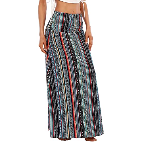 Skirts Holiday Dress A Long Bohemian Maxi Boho Prints Beach Line Women Summer Midi Velvet Summer Satin Mini