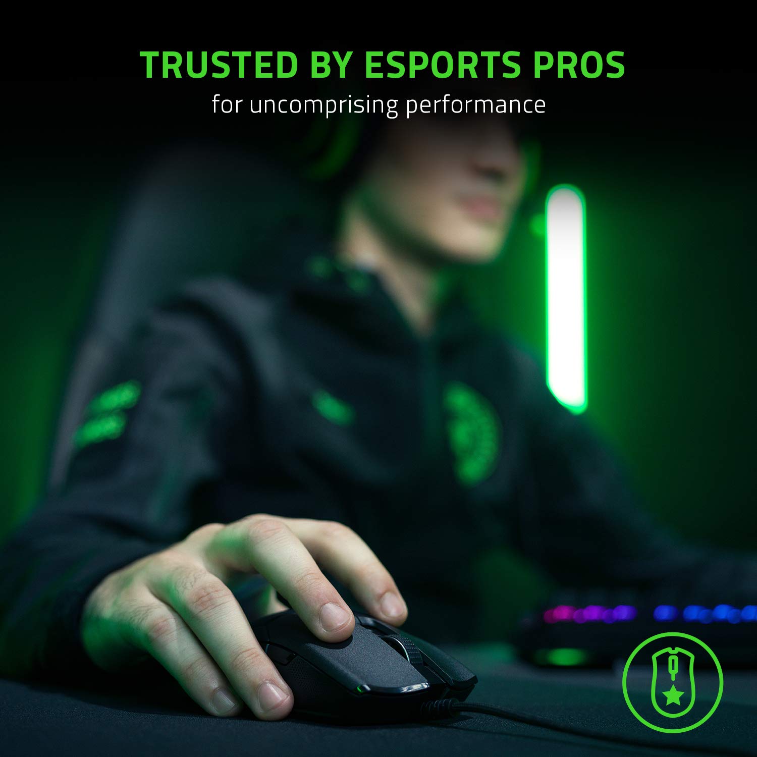 Razer Viper 8KHz Ultralight Ambidextrous Wired Gaming Mouse: Fastest Gaming Switches - 20K DPI Optical Sensor - 8 Programmable Buttons - 8000Hz HyperPolling - Classic Black (Renewed)