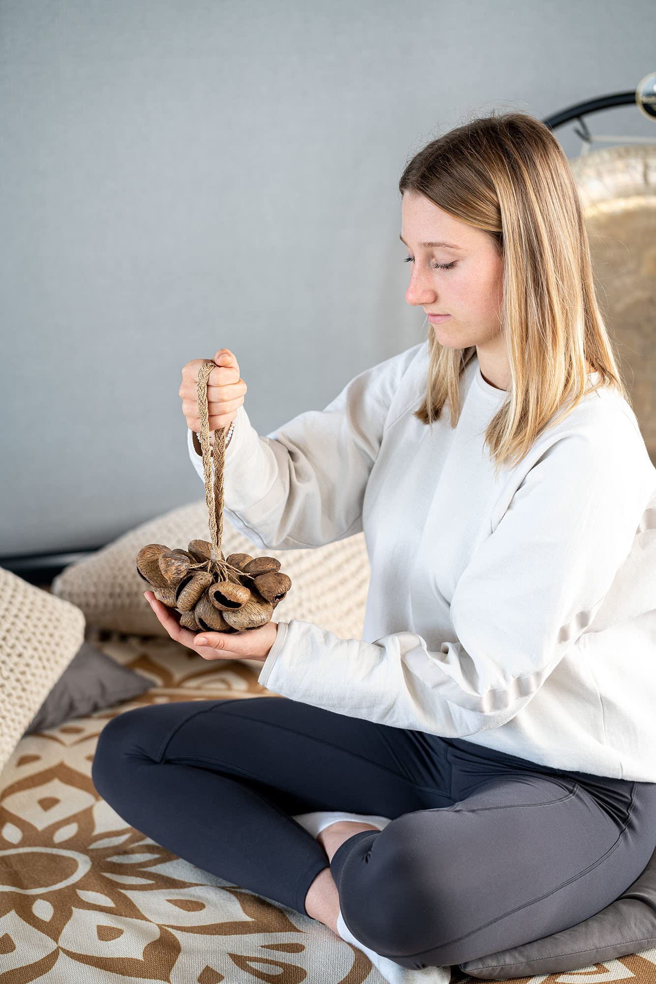 Meinl Sonic Energy Seed Shell Shaker Percussion Instrument β Nature Sounds for Meditation, ASMR, Sound Therapy, Yoga