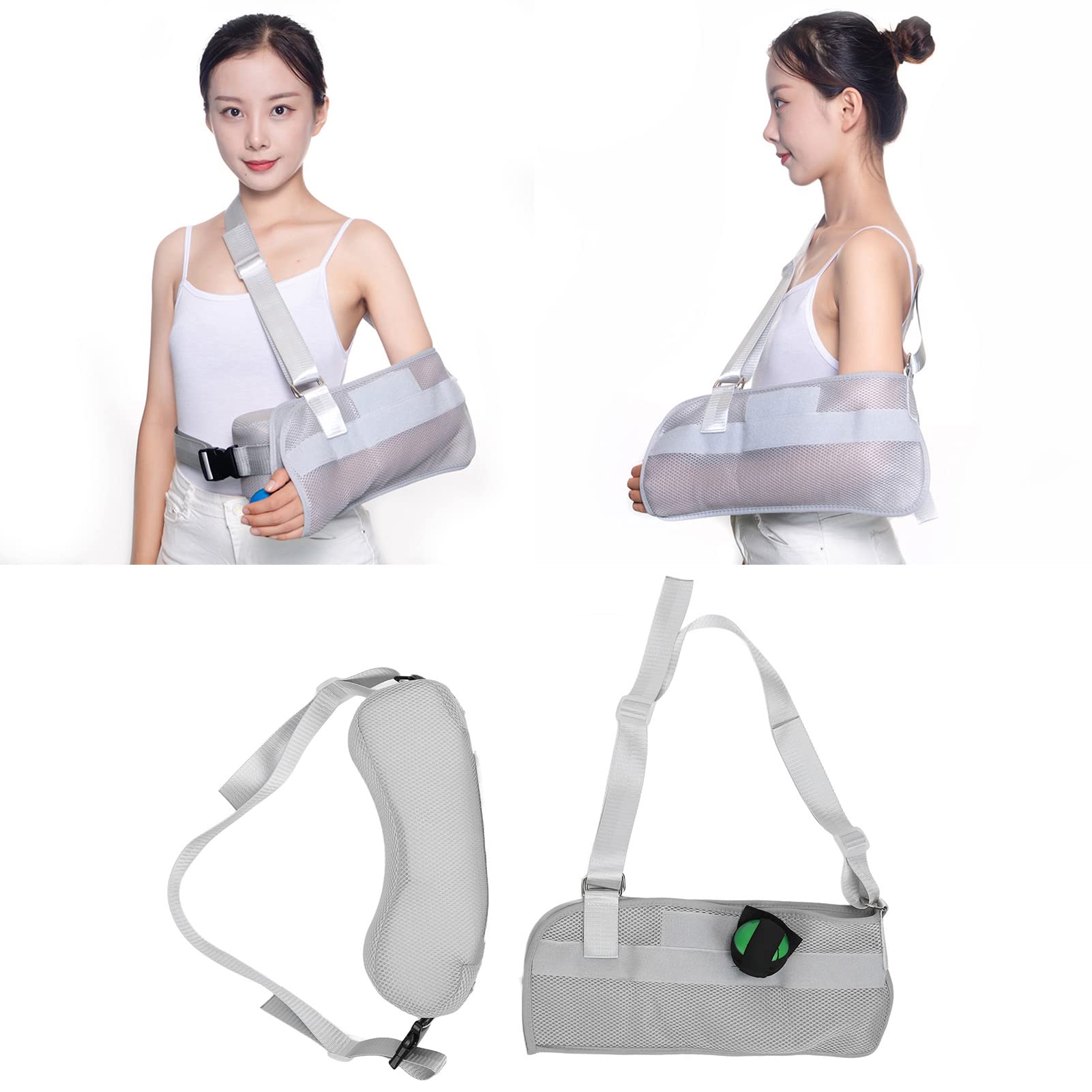 Shoulder Abduction Pillow, Shoulder Supports Immobilizers Shoulder Abduction Sling Removable Relief Pain Support Arm Pillow Slings Shoulder Arm Immobilizer Injury Support