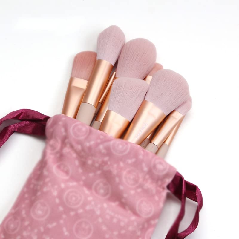 TREXD 12Pcs Makeup Brushes Set Eye Shadow Foundation Powder Eyeliner Bronzer Make Up Brushes Beauty Tools with Bag