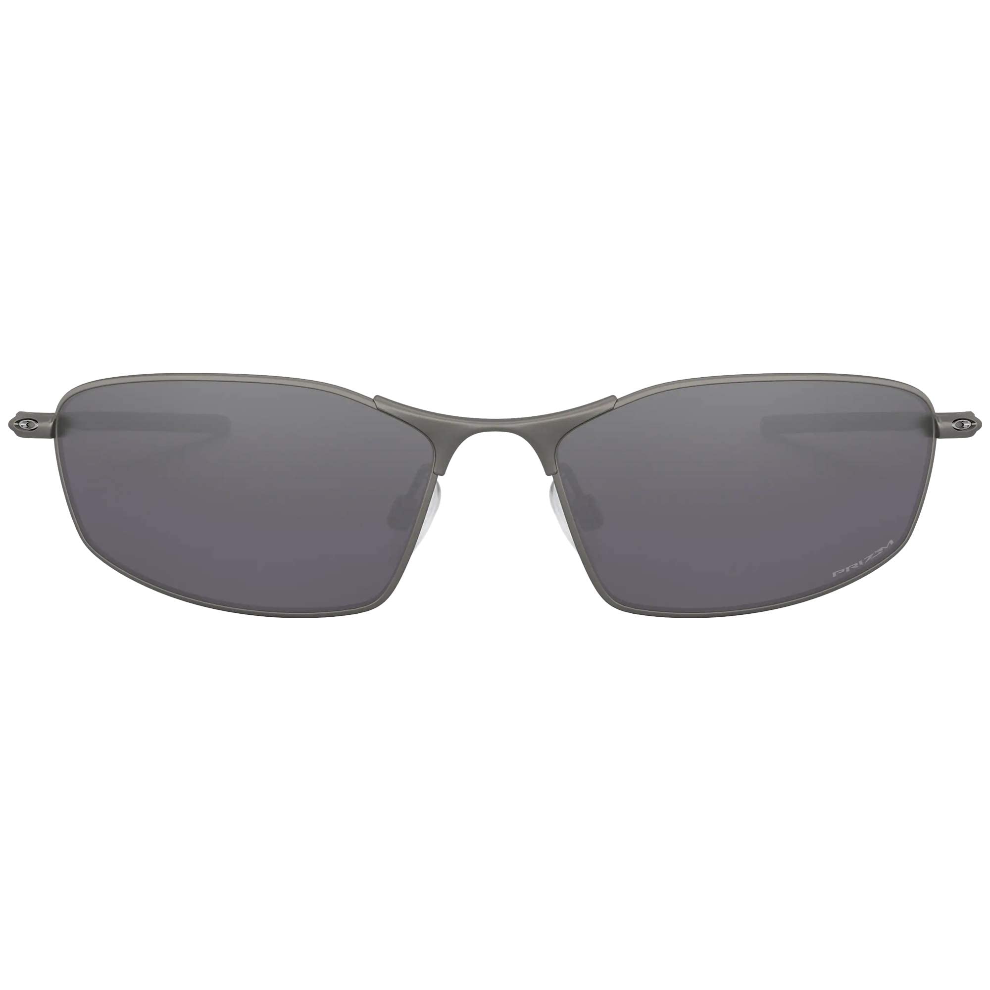 Oakley Men's OO4141 Whisker Oval Sunglasses, Matte Gunmetal/Prizm Ruby, 60 mm