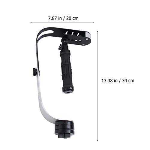 Lurrose Camera Stabilizer Handheld Action Camera Holder Low Position Shooting Detachable Phone Holder for Vlog DV Video Photography Filmmaker