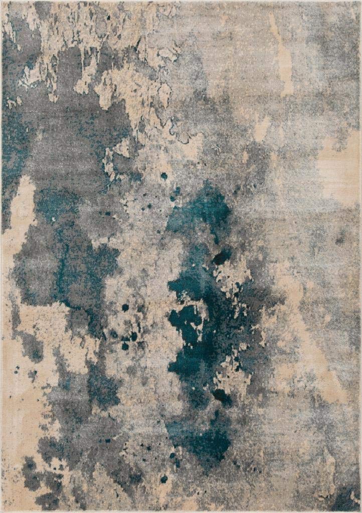 LUXE WEAVERS Abstract Blue 8x10 Area Rug