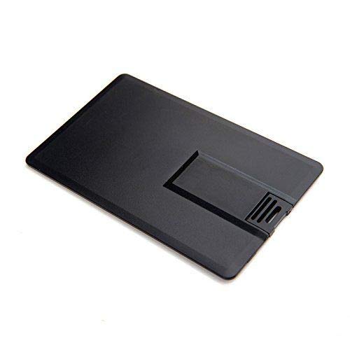 KINMIN Credit Card USB Flash Drive 64GB 50 Pack Business Card Bank Card Shape Flash Drive Memory Stick Key Credit USB Drive Black