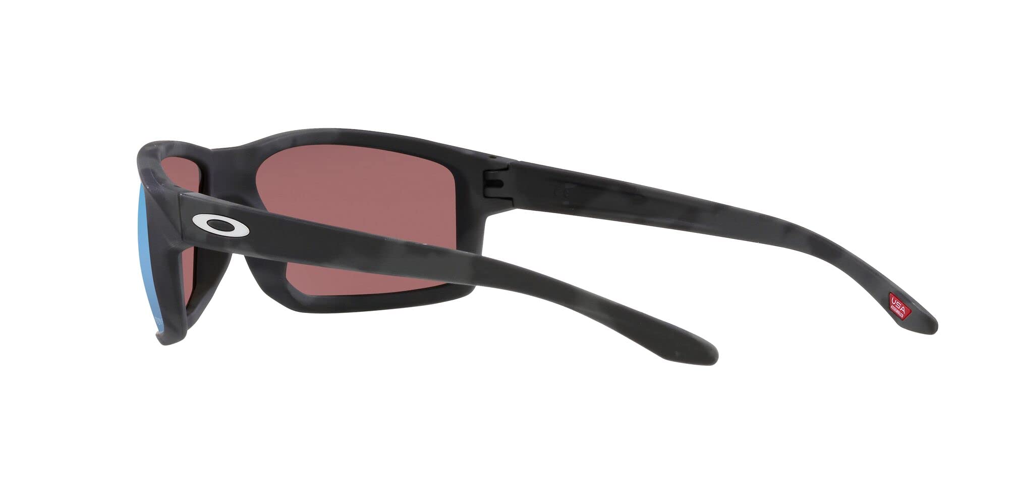 Oakley Men's OO9449 Gibston Square Sunglasses, Matte Black/Prizm Violet Polarized, 60 mm
