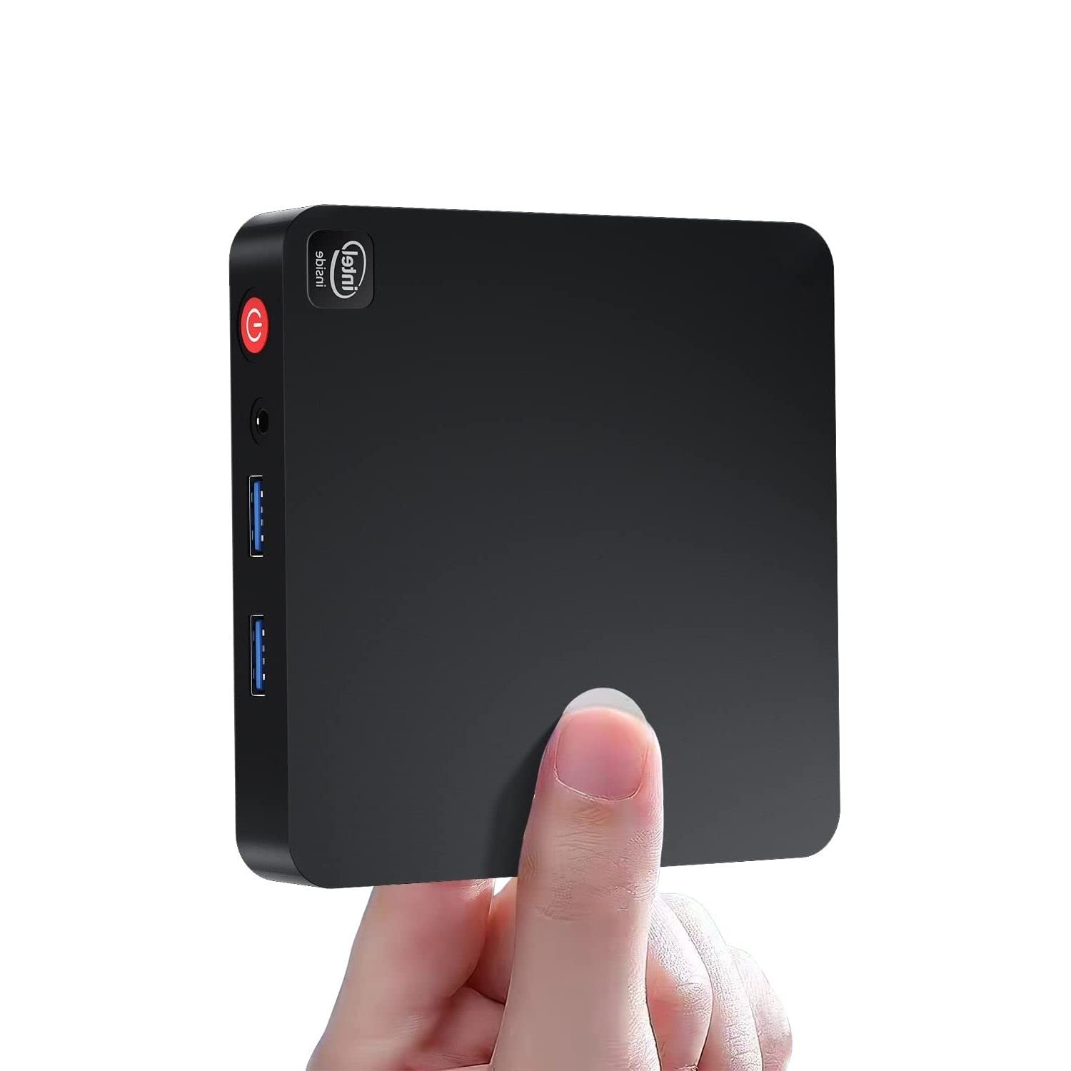 TRIGKEY W10 Mini-PC Intel Computer Celeron N3350, 4GB DDR3 RAM 64GB EMMC N4 Mini PCs, Dual 4K HDMI, USB 3.0, WiFi5, 12V/2A, Mini Desktop PC Office with Auto Power On, Wake On LAN