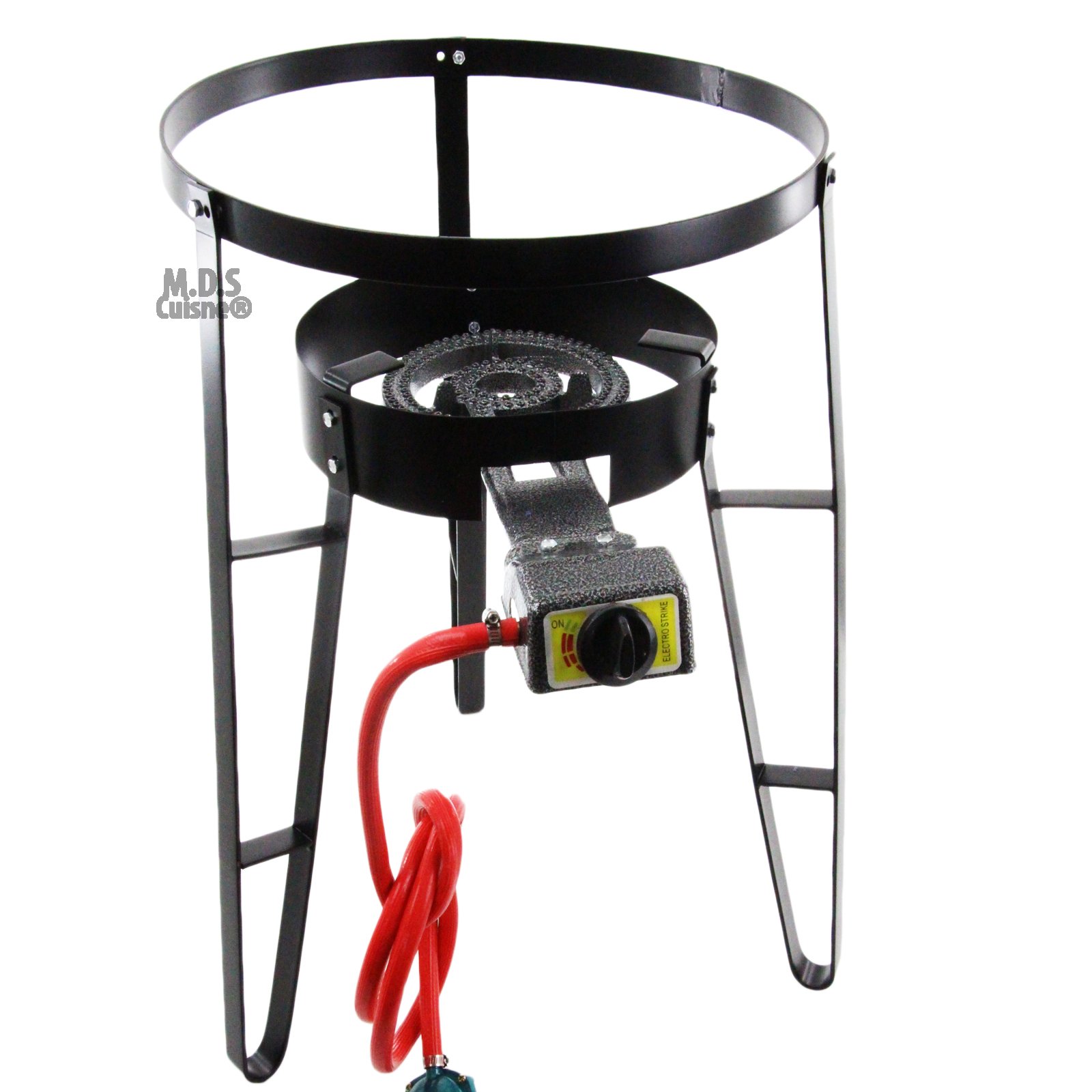 M.D.S Cuisine Cookwares Burner Stand Hose Set Heavy Duty Metal Automatic Propane Gas New Portable