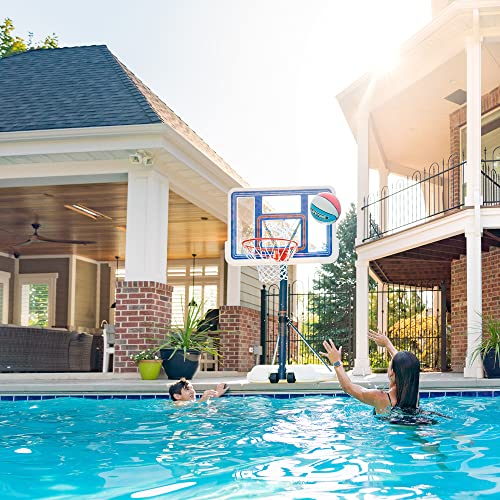Lifetime 1306 Pool Side Height Adjustable Portable Basketball System, 44 Inch Backboard