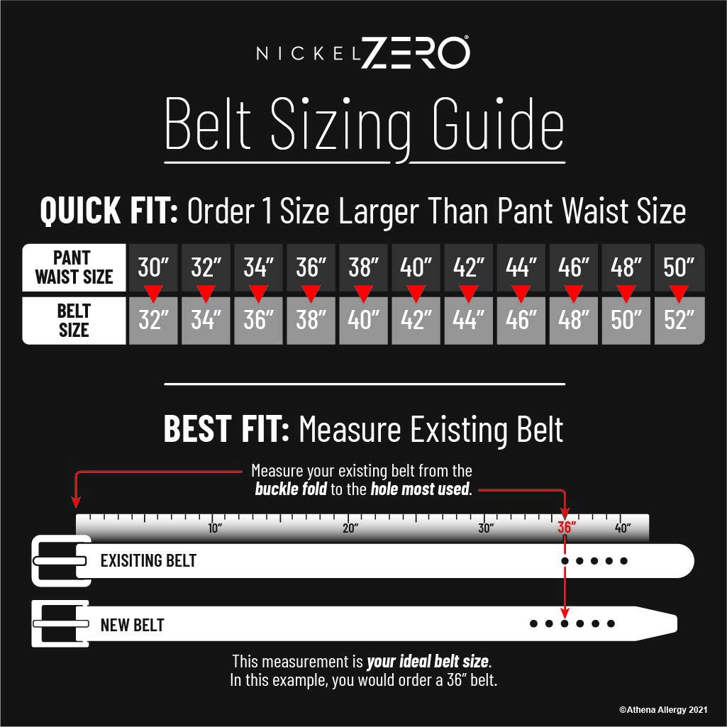 Nickel Zero Millennial Brown Belt (32")